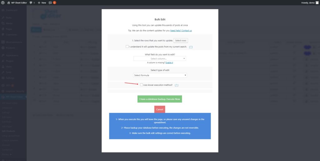 FAQ - WP Sheet Editor