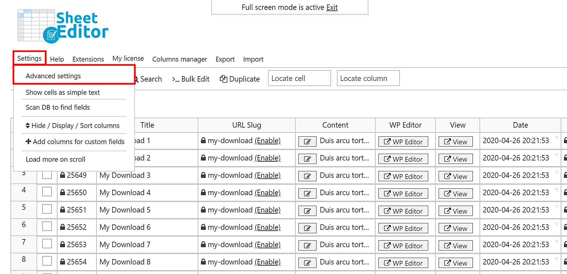 Bulk Edit Download Files - Easy Digital Downloads