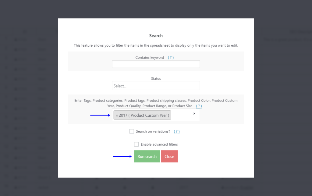 Woocommerce Search Products By Custom Attributes