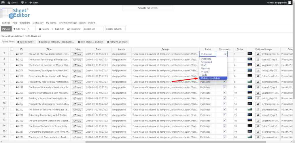 WordPress - How to Bulk Delete Thousands of Posts and Pages