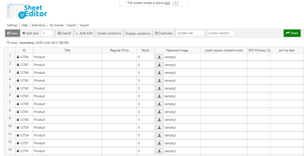 WooCommerce - Mark "Is visible" for All Product Attributes at Once