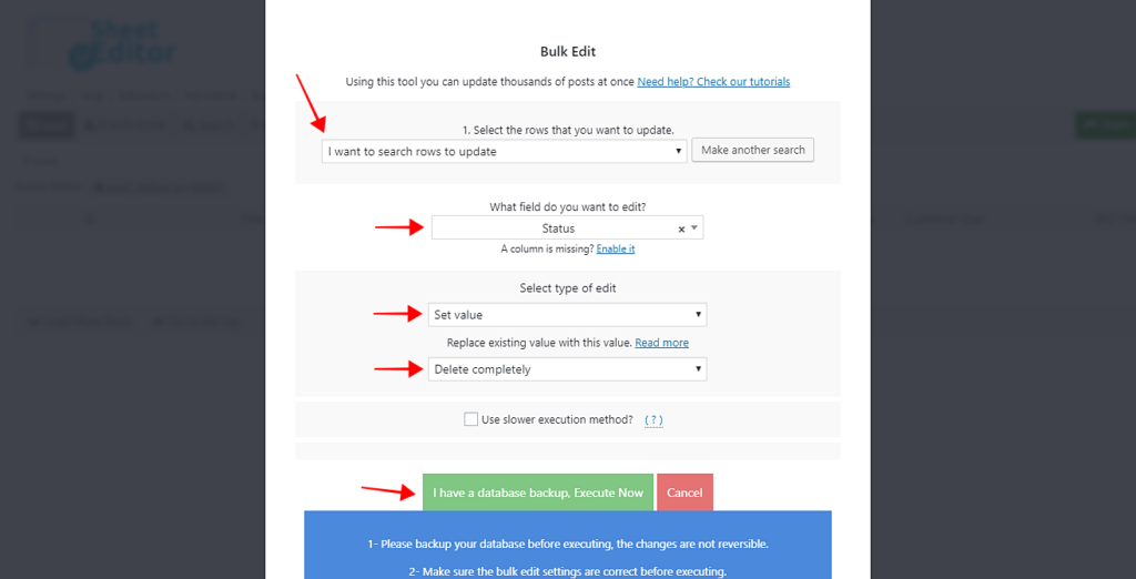 Woocommerce Orders Bulk Edit Status Using A Spreadsheet