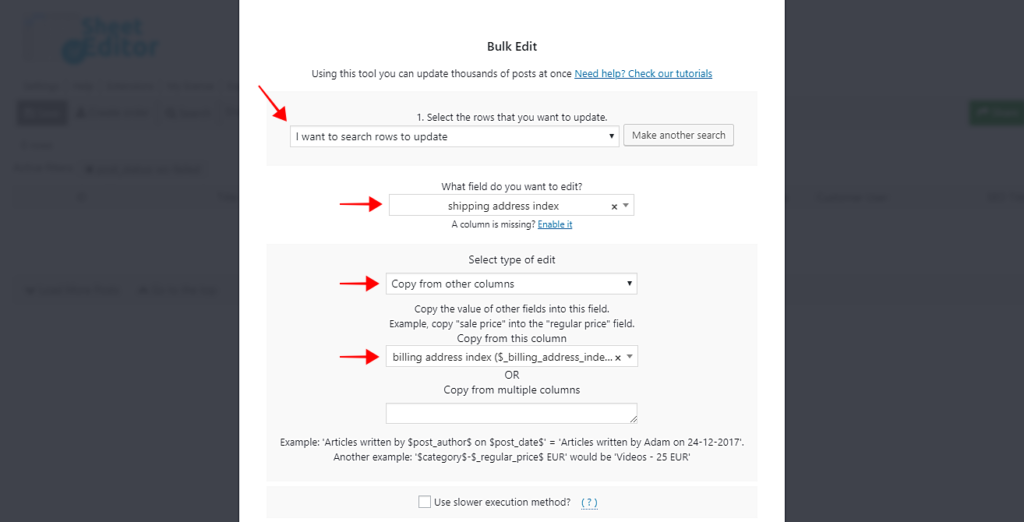 WooCommerce Orders - Copy Billing Address to Shipping Address