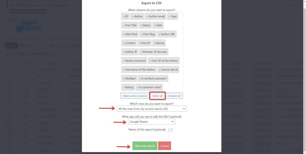 WooCommerce - Export Customer Reviews to a CSV File