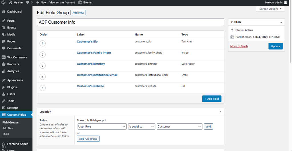 Wordpress Users Bulk Edit Advanced Custom Fields In A Spreadsheet