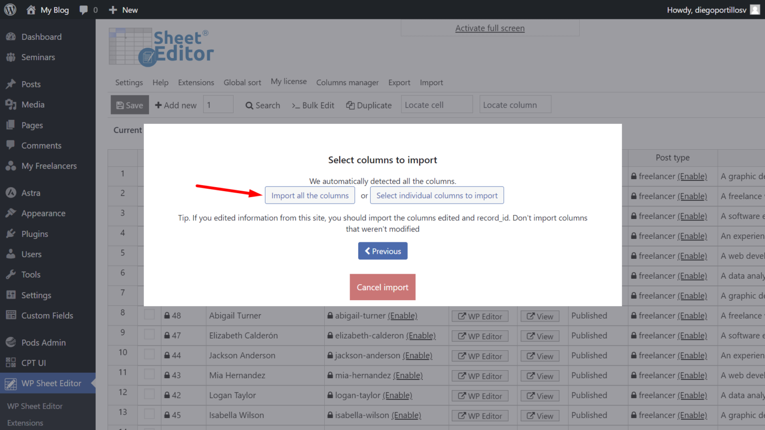 Custom Post Type UI - Bulk Edit, Export, Import Content