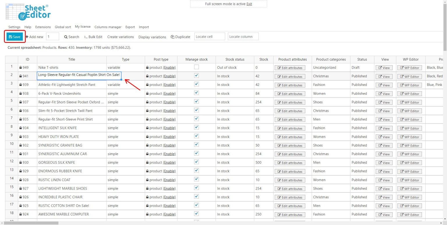 How to Bulk Rename WooCommerce Products