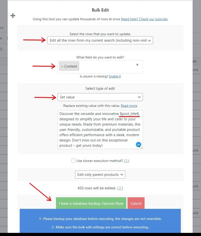 WooCommerce - How to Bulk Edit Product Descriptions (Content)