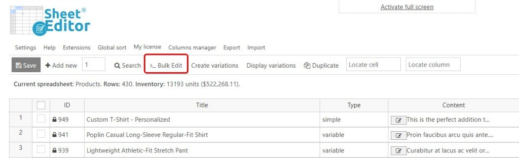 WooCommerce - How to Bulk Edit Product Descriptions (Content)