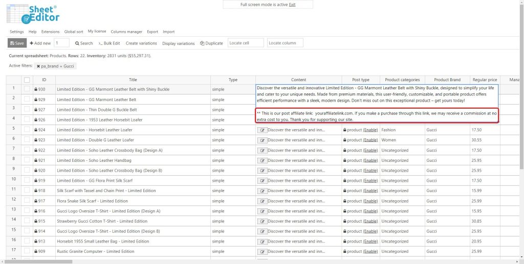 WooCommerce - How to Bulk Edit Product Descriptions (Content)