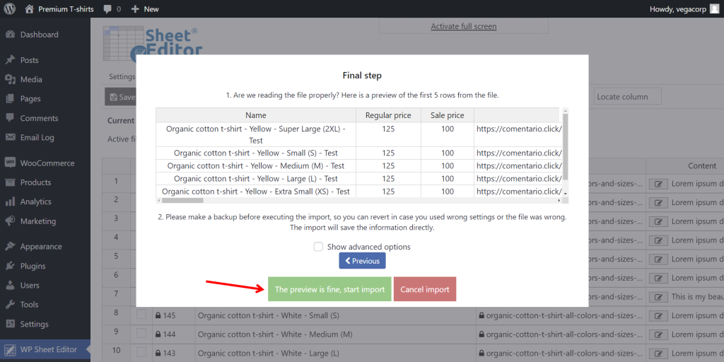WooCommerce - How to Import Products from Google Sheets Directly - WP Sheet Editor