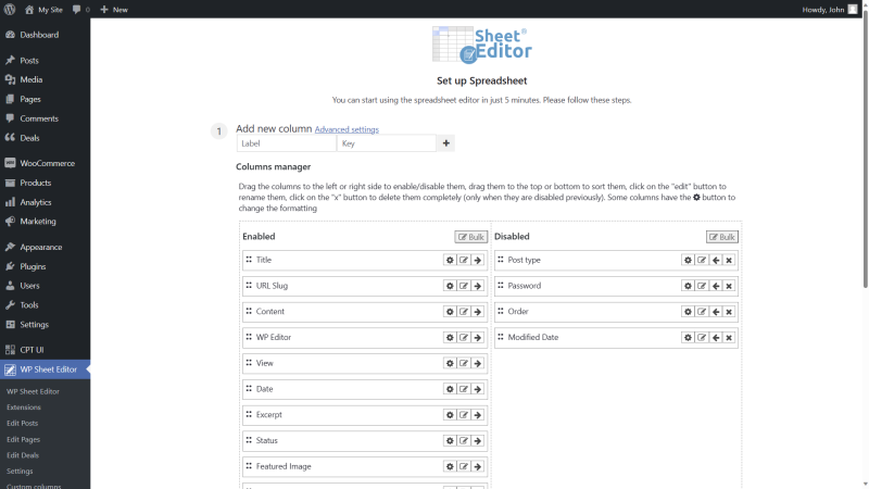 Custom Post Type UI - How to Export Post Types to Google Sheets - WP ...