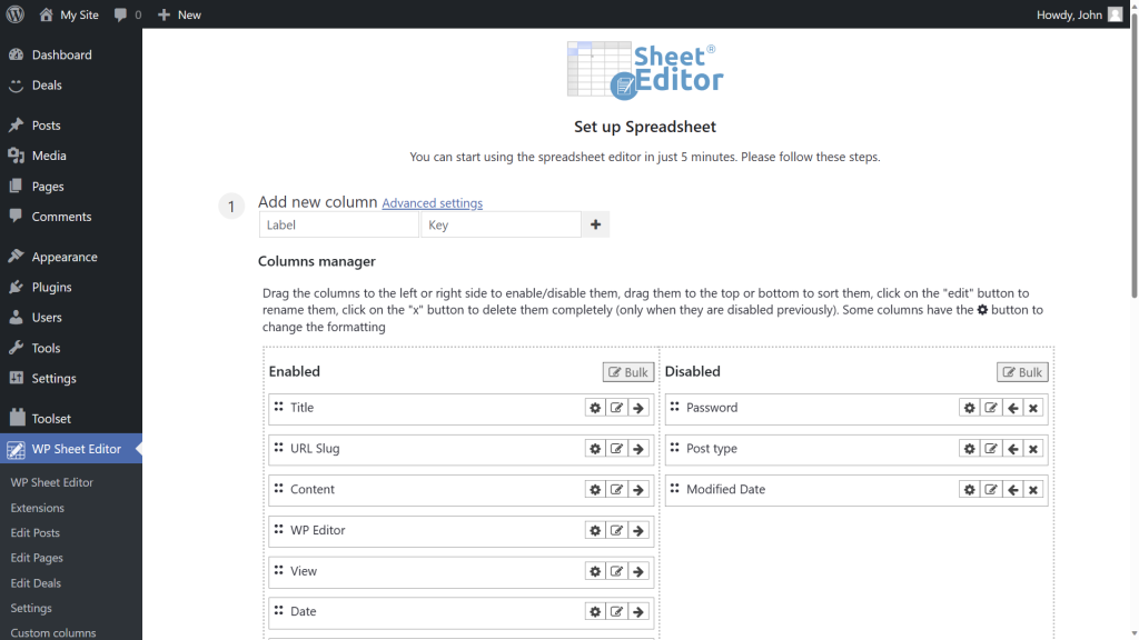 Toolset Types - How to Export and Import with Google Sheets - WP Sheet ...