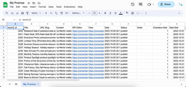PODS: Export and Import Custom Post Types with Google Sheets - WP Sheet ...