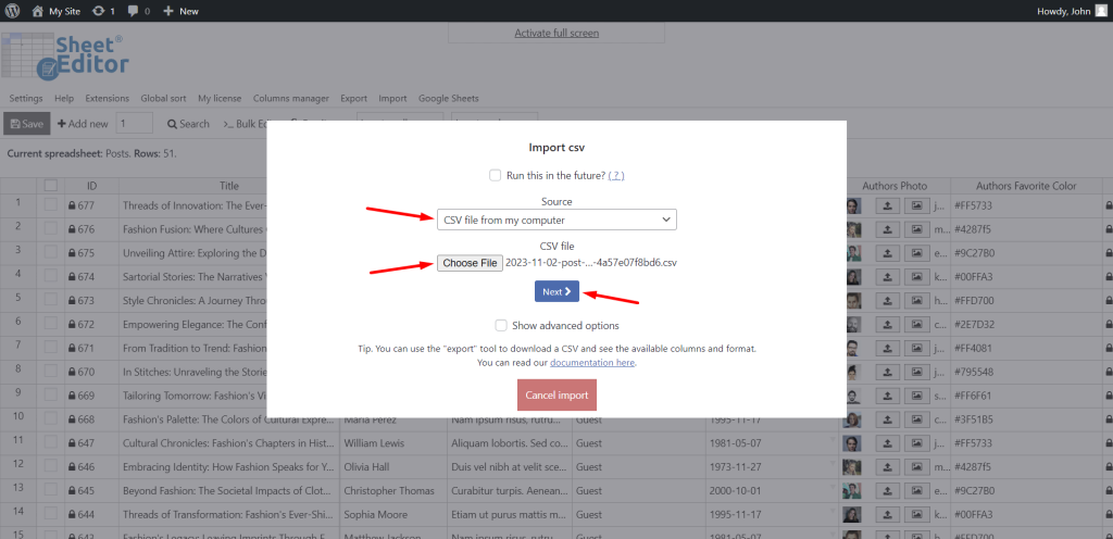 Custom Field Suite Bulk Edit Advanced Search Export Import Wp Sheet Editor