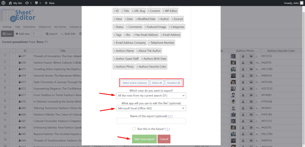 Custom Field Suite - Bulk Edit, Advanced Search, Export, Import - WP Sheet Editor