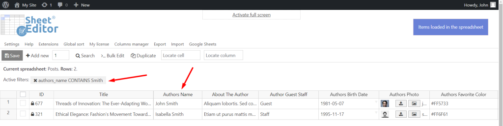 Custom Field Suite Bulk Edit Advanced Search Export Import Wp