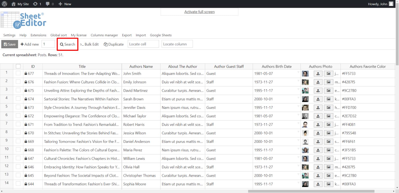 Custom Field Suite - Bulk Edit, Advanced Search, Export, Import - WP ...