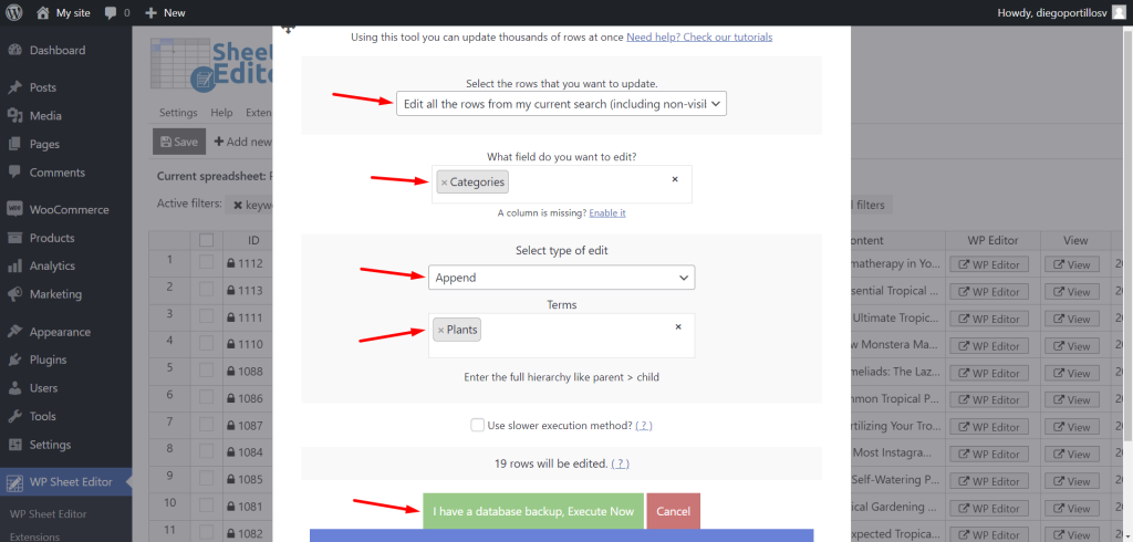 WordPress: Bulk Edit Posts, Pages and Custom Post Types - WP Sheet Editor