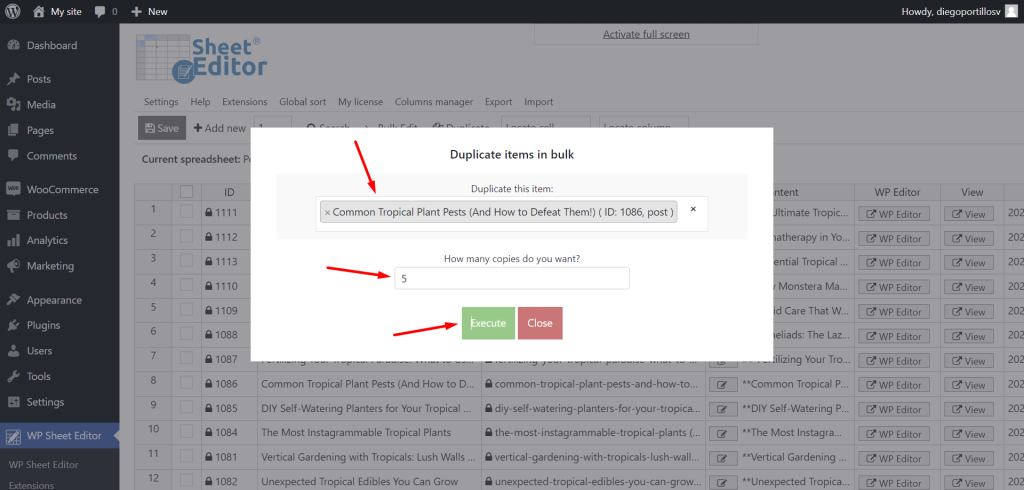 WordPress: Bulk Edit Posts, Pages and Custom Post Types - WP Sheet Editor