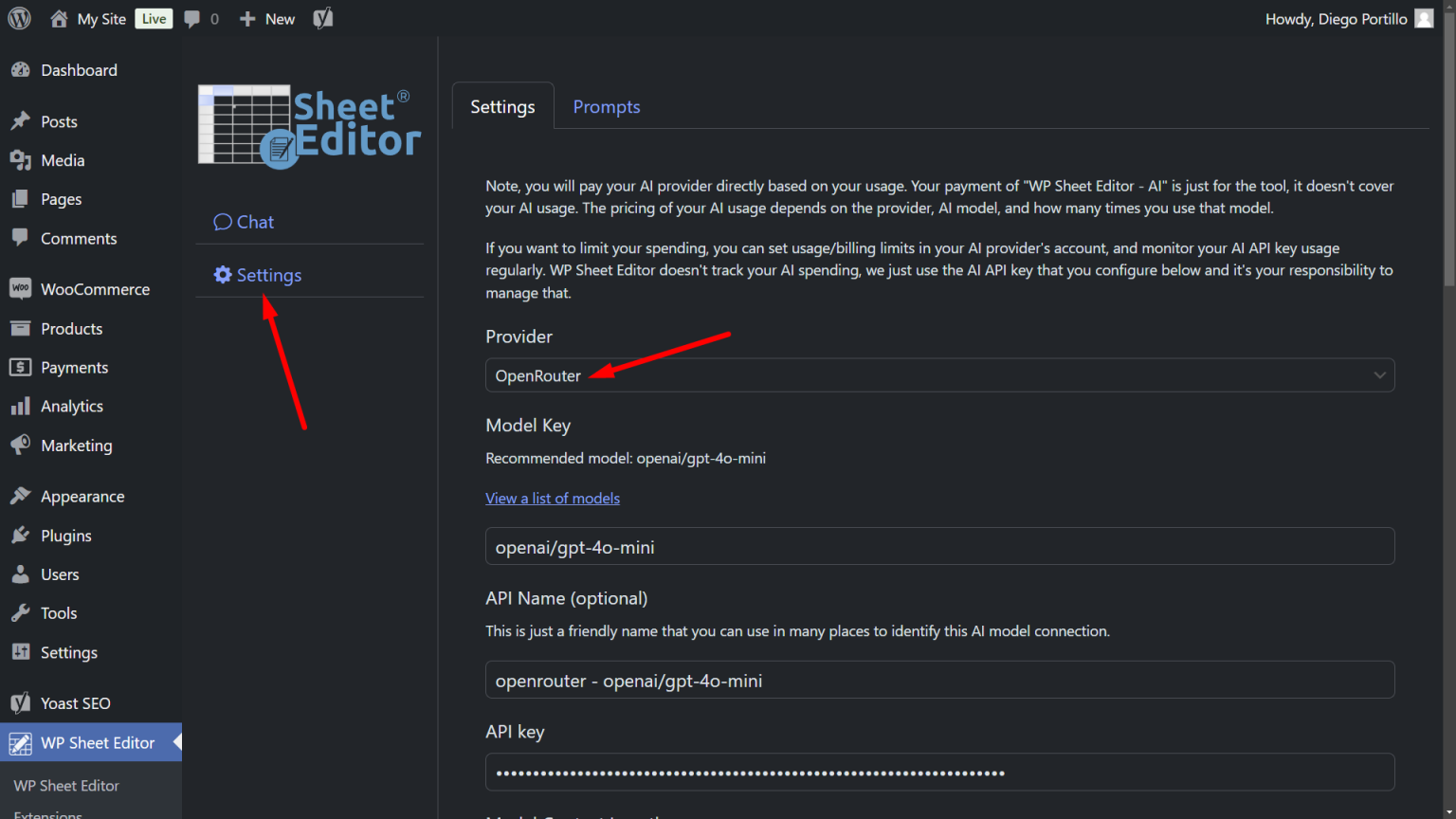 WP Sheet Editor - AI: Set Up Guide - WP Sheet Editor