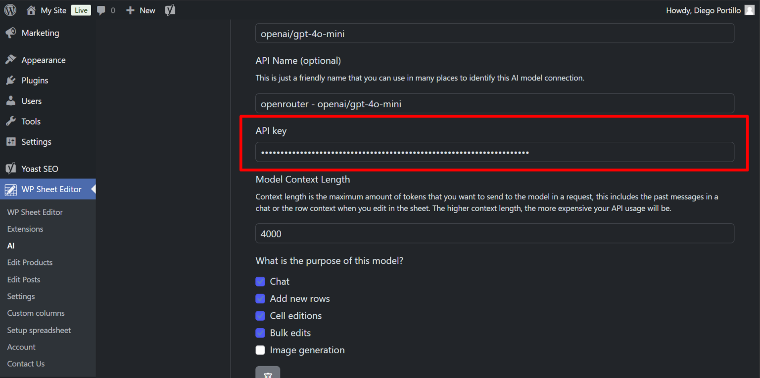 WP Sheet Editor - AI: Set Up Guide - WP Sheet Editor