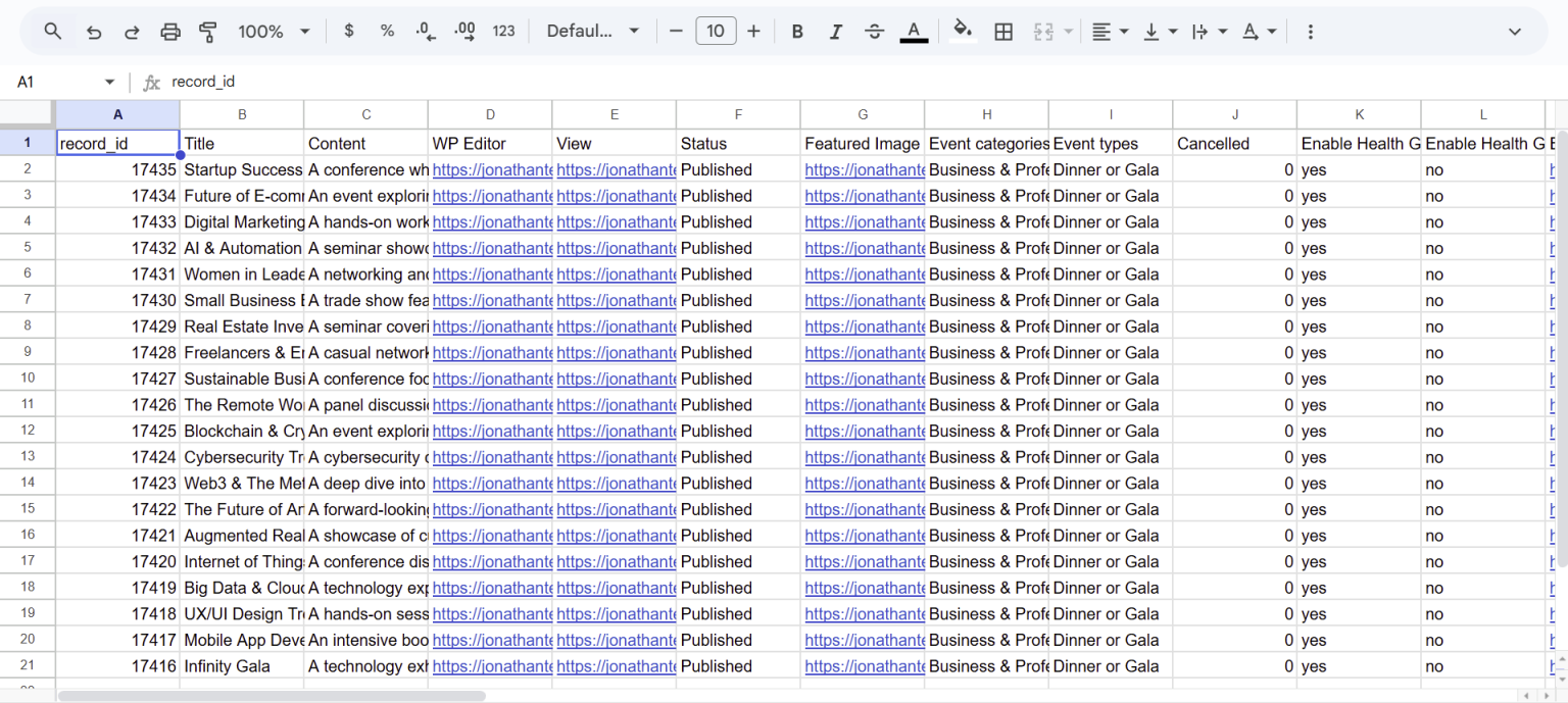 WP Event Manager: How to Export and Import Events with CSV - WP Sheet ...