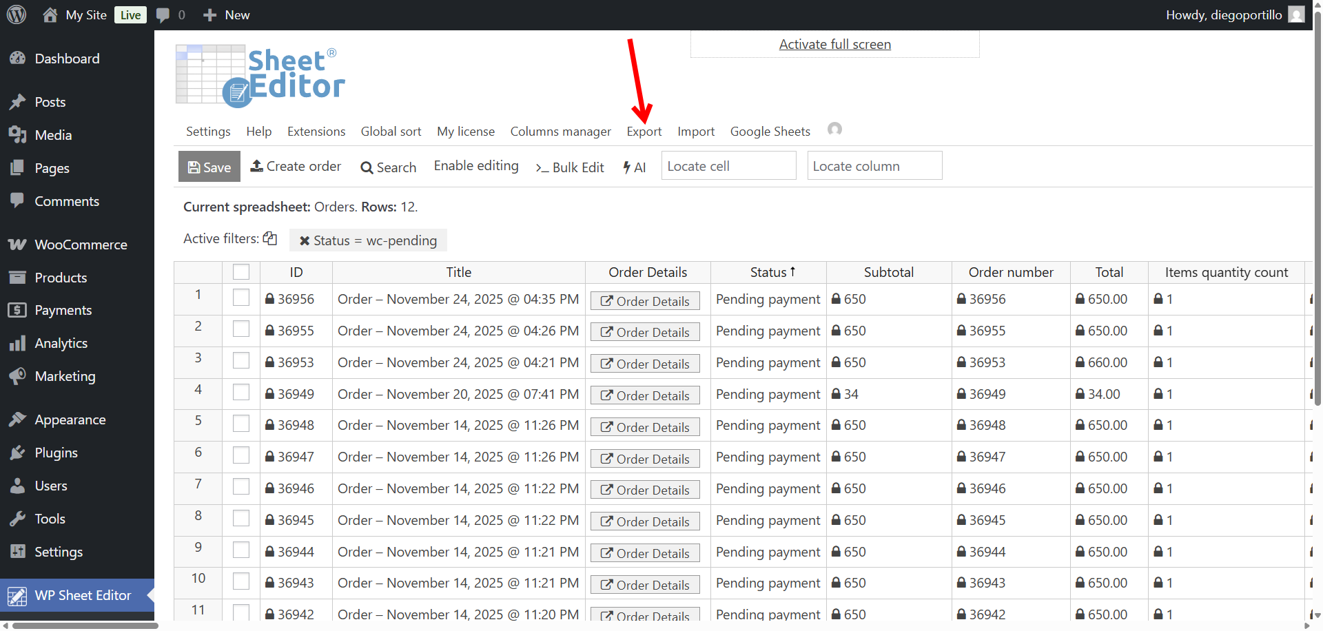 WooCommerce: How to Export Orders with Pending Payment Status - WP ...